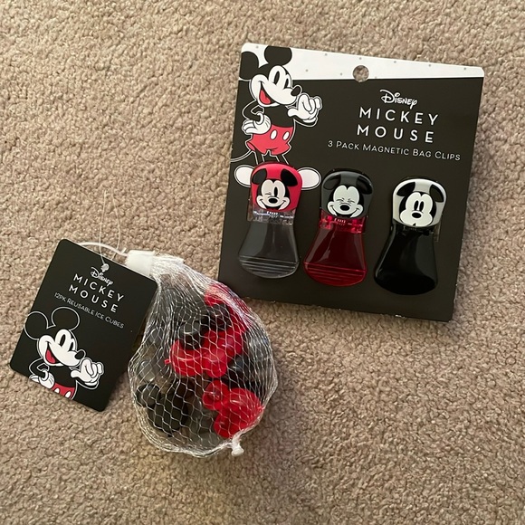 Disney | Dining | Disneys Mickey Mouse 2 Pack Reusable Ice Cubes 3 Pack ...